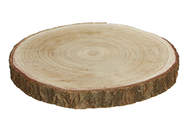 Rondelle en bois de 30 cm idéal pour vos décorations nature - champêtre